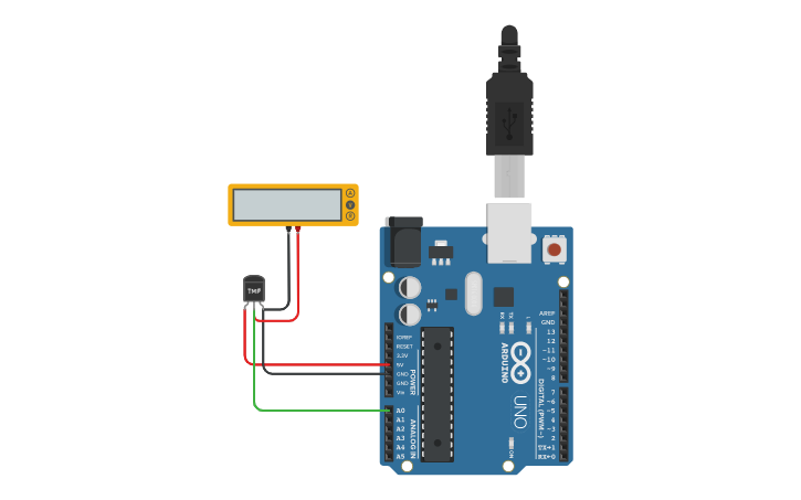 Circuit Design TermÔmetro Digital Tinkercad