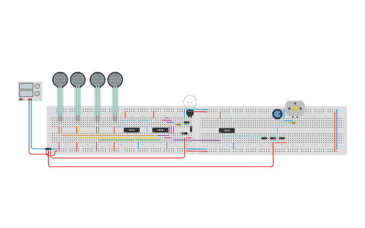 Circuit design Final Assignment circuit | Tinkercad