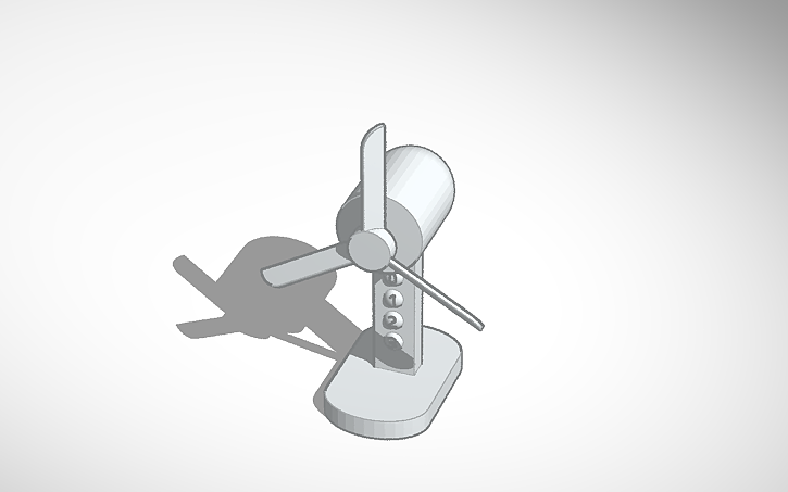 3D design Electric Fan - Tinkercad