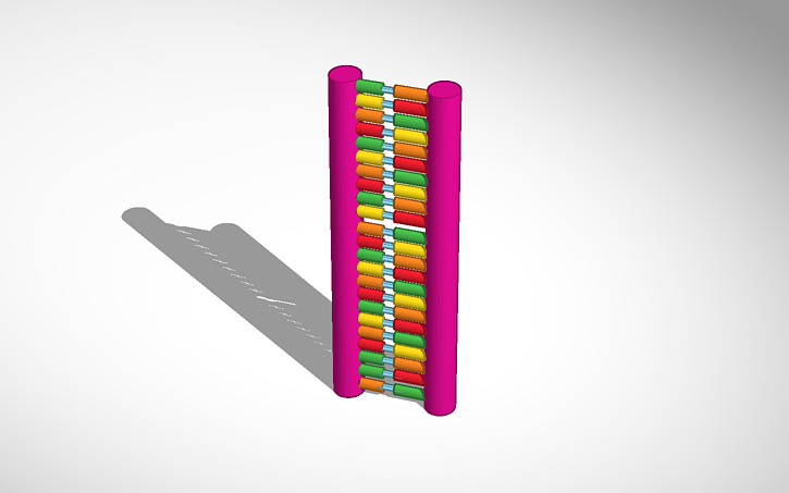 3D design DNA model - Tinkercad