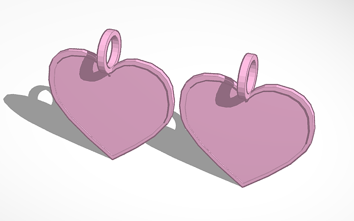 3D design Earrings - Tinkercad