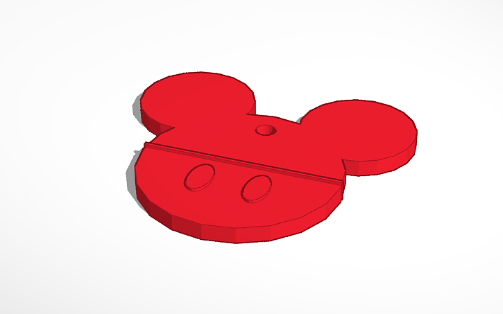 3D design Brynna's Mickey Mouse Key Chain - Tinkercad