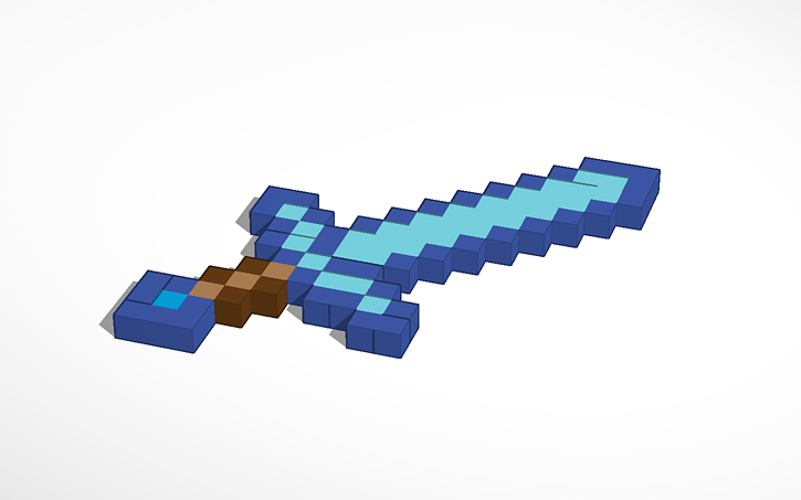 3D design Minecraft Sword | Tinkercad