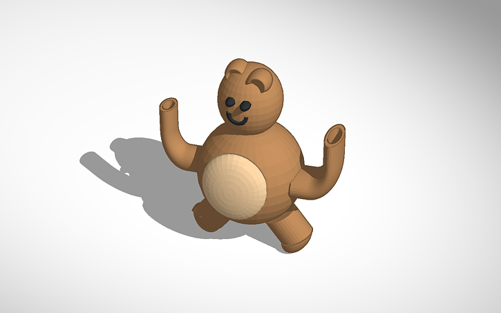 3D design teddy the teddy bear | Tinkercad