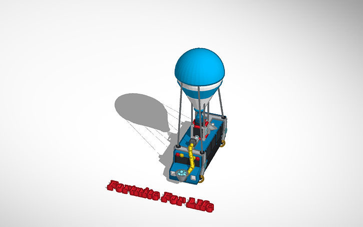 3D design Fortnite battle bus Battle Royale | Tinkercad