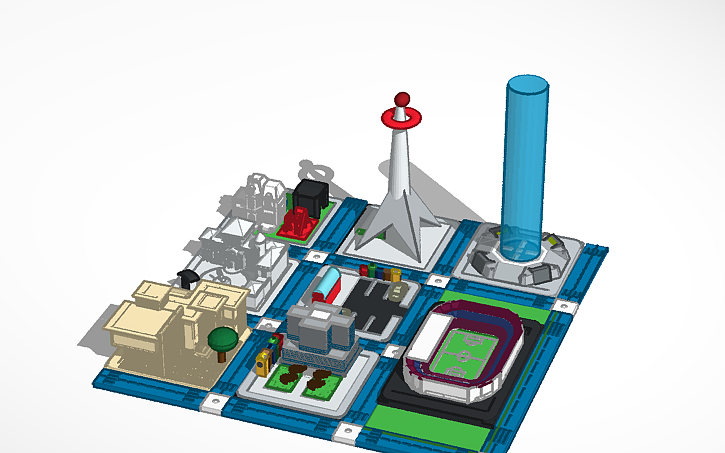 3D design city - Tinkercad