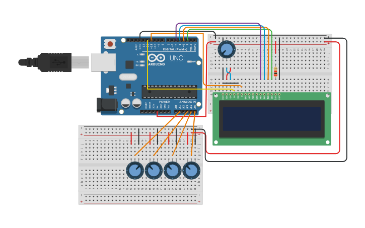 Circuit design Seth_Collins_Microcontrollers_Exam2 - Tinkercad