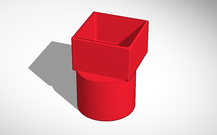 3D design 3" DwnSpt to 3" Pipe-Tall | Tinkercad