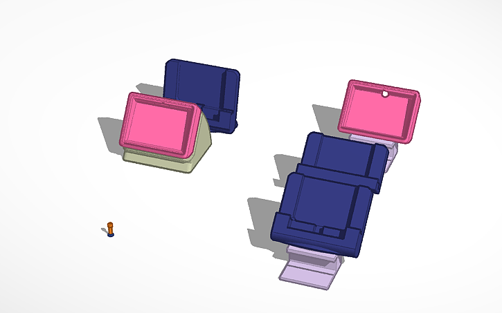 3D design Keyboard Caddy - Tinkercad