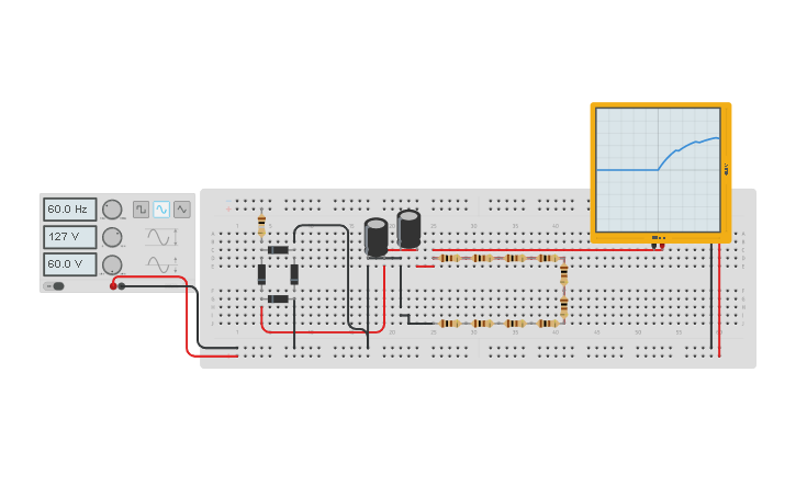 Circuit design Transformador Electronica: UVM - Tinkercad