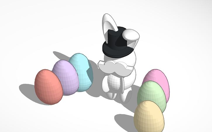 3D design easter bunny | Tinkercad