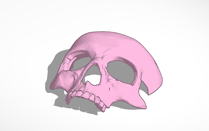3D design A.i. Skull mask - Tinkercad