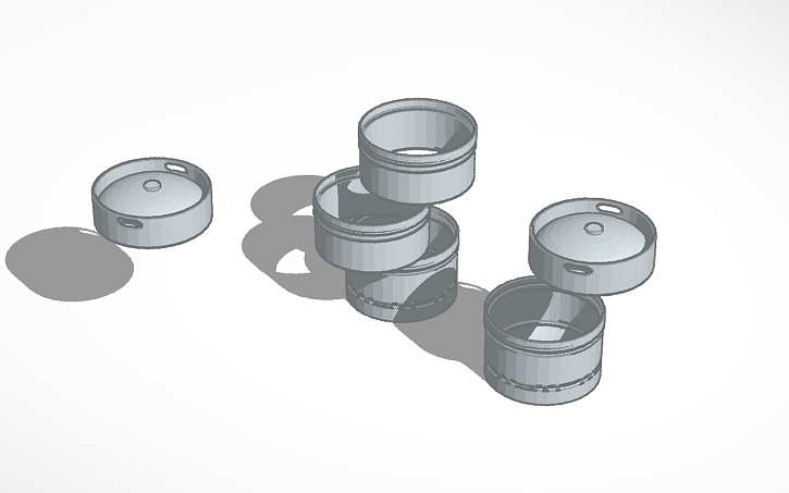 3d Design Stackable Beer Keg Cooker Tinkercad