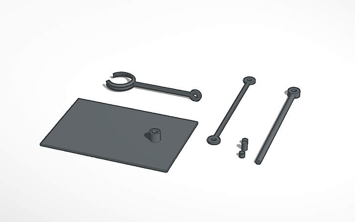 3D design Action Figure Stand - Tinkercad