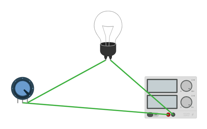 Circuit design light bulb - Tinkercad