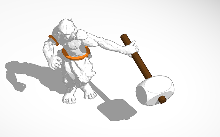 3D design CLUBBER sculptris-ed mesh | Tinkercad