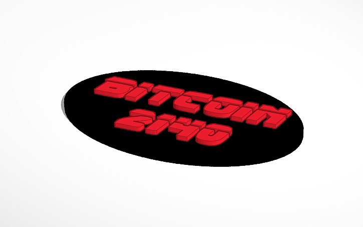3D design BITCOIN 2140 - Tinkercad