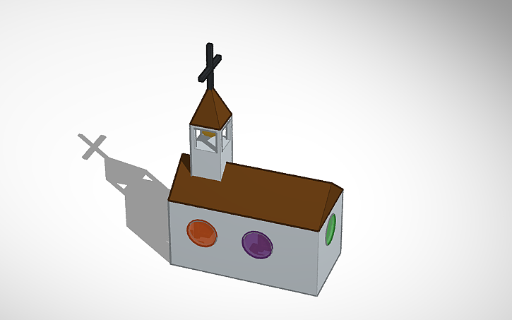 3D design Church - Tinkercad