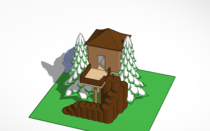 3D design TreeHouse - Tinkercad