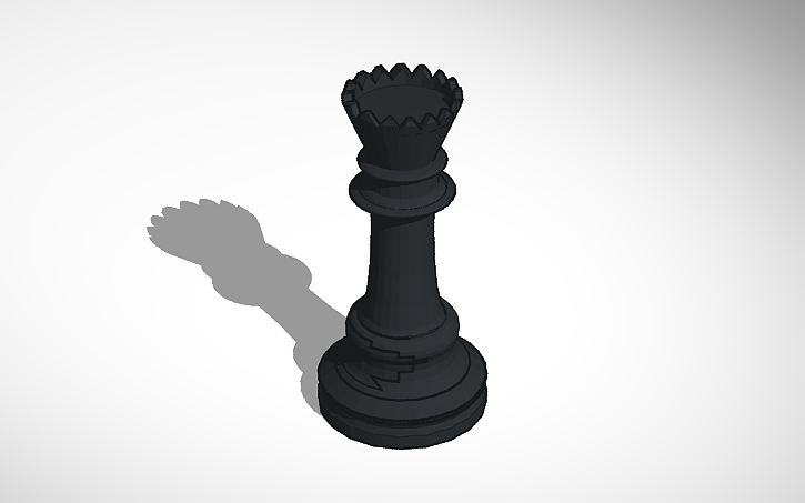 3D design King from Chess Original - Tinkercad