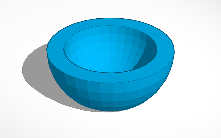 3D design bowl - Tinkercad