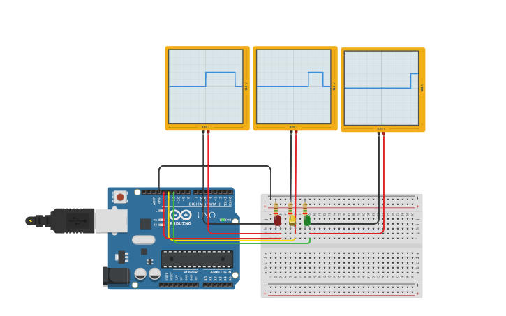 Circuit Design Semáforo Tinkercad