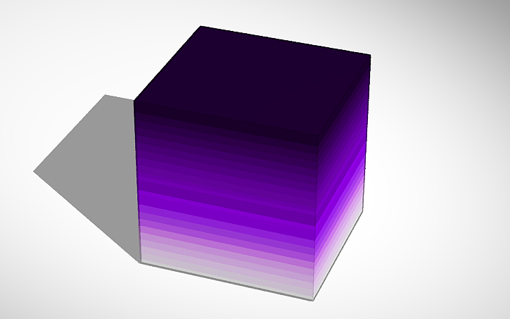 3D design gradient - Tinkercad