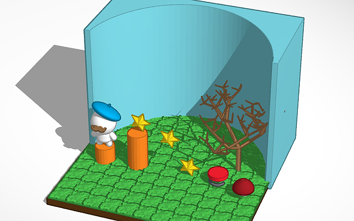 3D design Super Mario - Tinkercad
