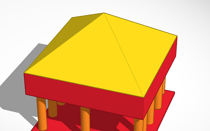3D design Temple Blueprint | Tinkercad