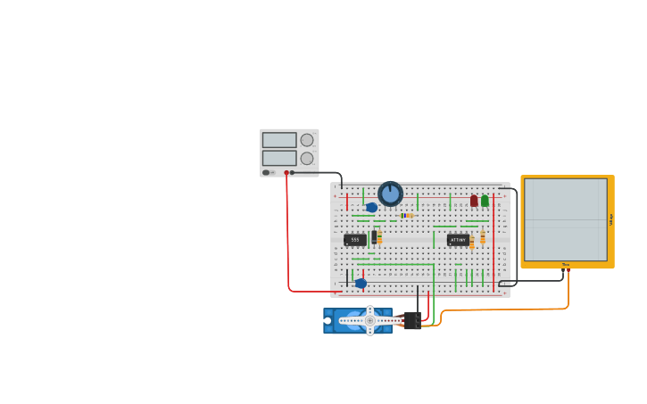 Circuit Design Servo Tester R C Switch Tinkercad