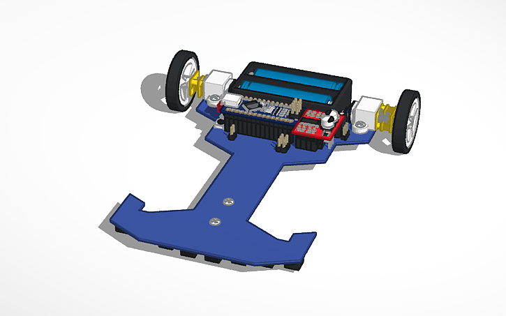 3d Design Speed Line Follower Robot V3 Tinkercad