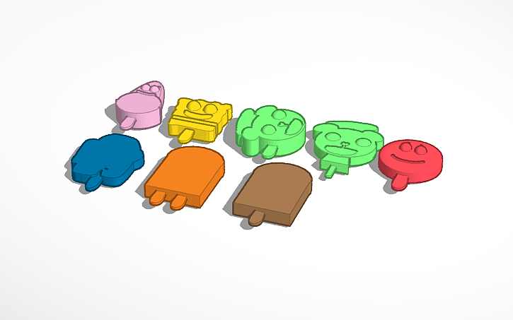 3D design Custom popsicles! - Tinkercad