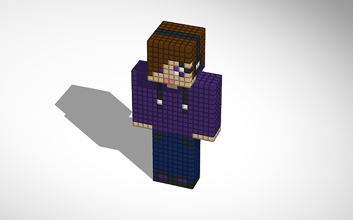 3D design My minecraft skin - Tinkercad