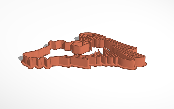 3D design Cookie Cutter - Tinkercad