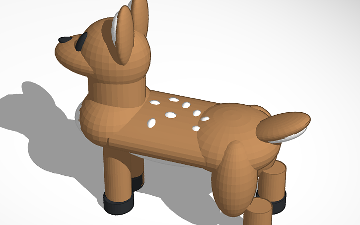 3D design rein deer - Tinkercad