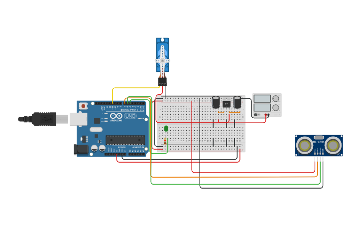 Circuit design Activity#5 Driving Stepper and Servo Motors | Tinkercad