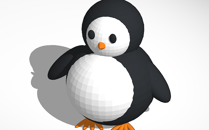 3D design PINGUIM - Tinkercad