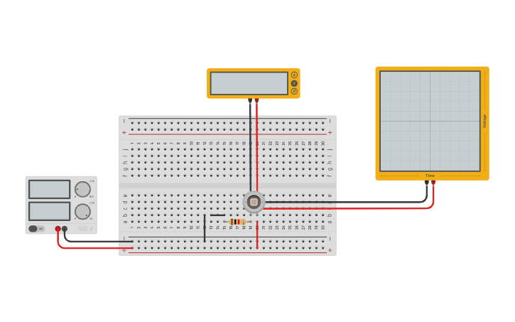 Circuit design Photodiode | Tinkercad
