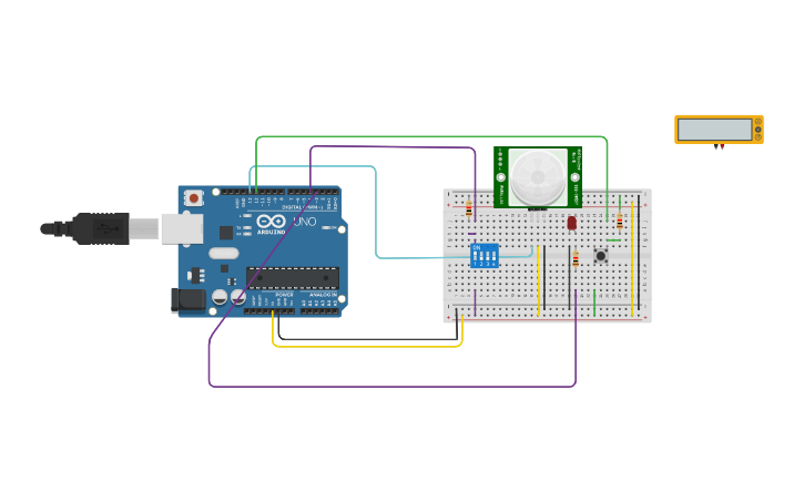 Circuit design puerta | Tinkercad
