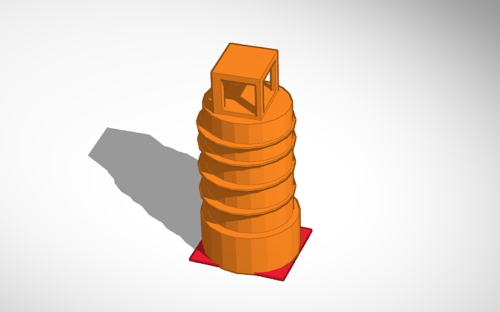 3d Design Leaning Tower Of Pisa Tinkercad 