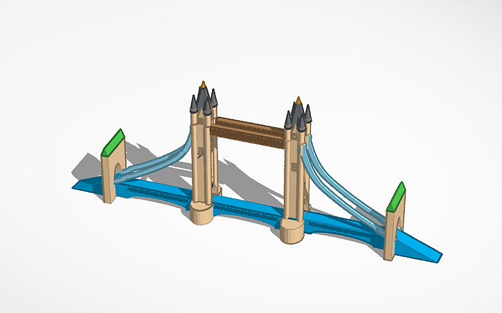 3D design tower bridge - Tinkercad