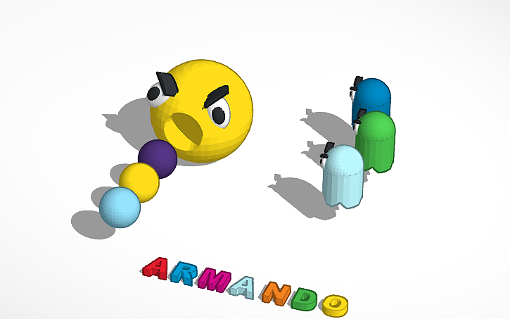 3D design Pacman | Tinkercad