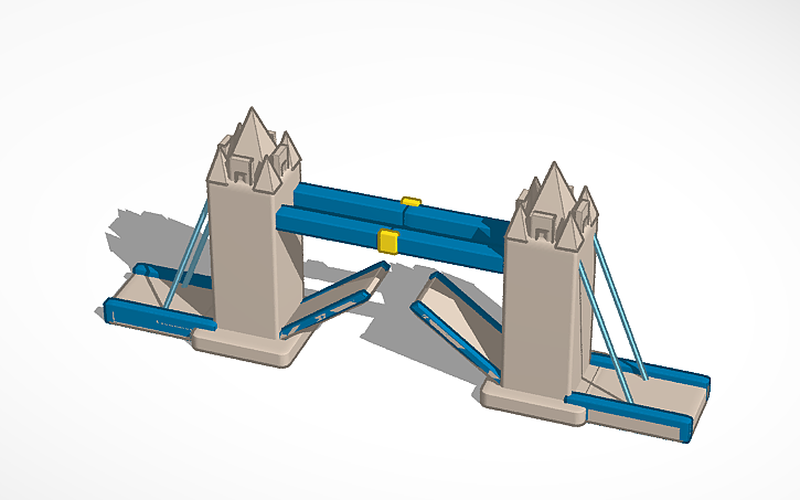 3D design Tower Bridge - Tinkercad
