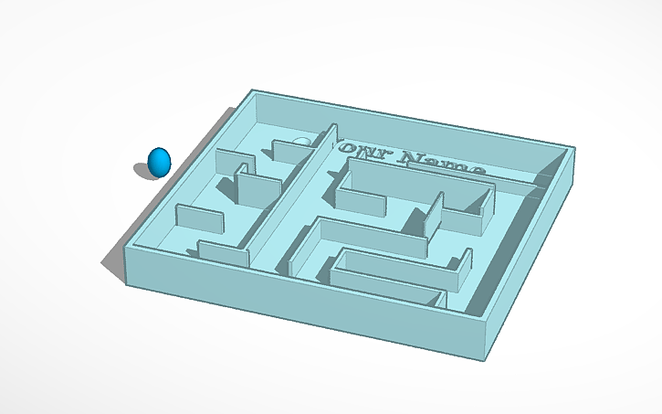 3D design Copy of Ball Maze - Template (No Cover) | Tinkercad