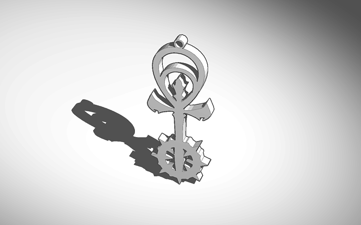 3D design Vampire the Masquerade - Anarch Ankh - Tinkercad