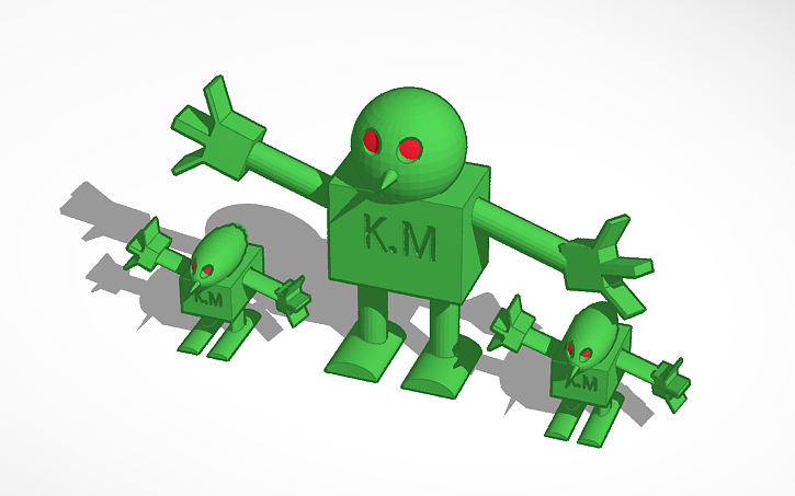 3D design alien | Tinkercad