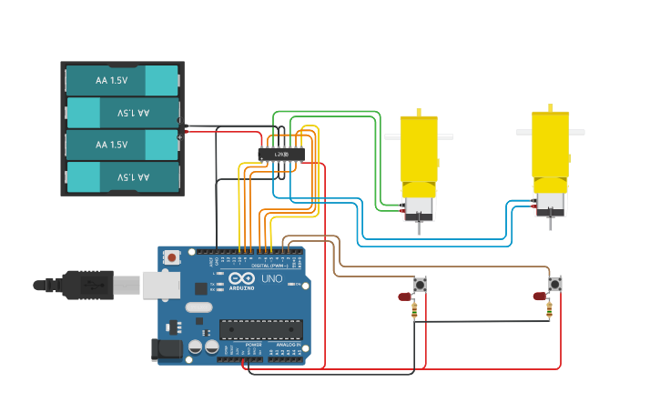 Circuit Design Motor Control With Encoder Feedback Tinkercad