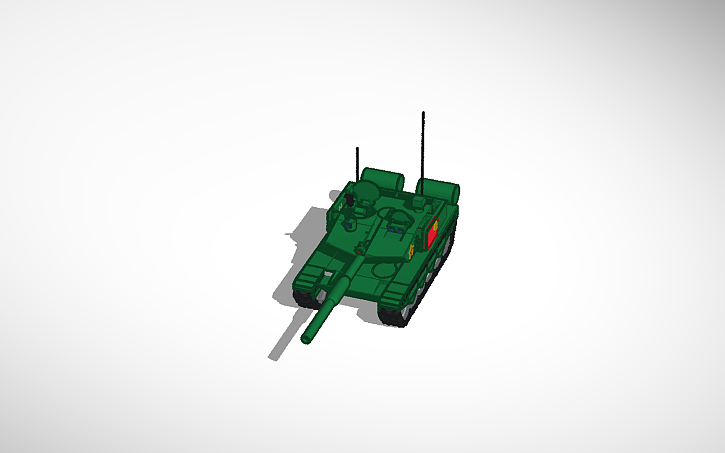 3D design Type 99a tank - Tinkercad
