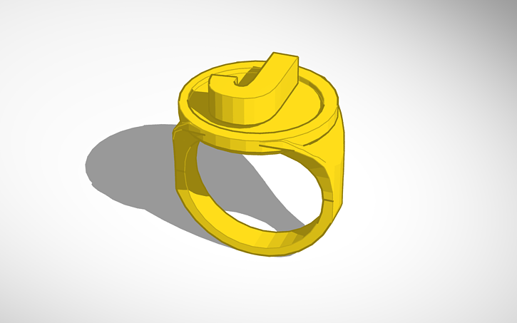 3D design Signet Ring B | Tinkercad