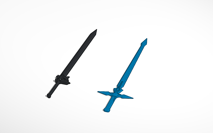 3D design SAO Elucidator & Dark Repulser - Tinkercad